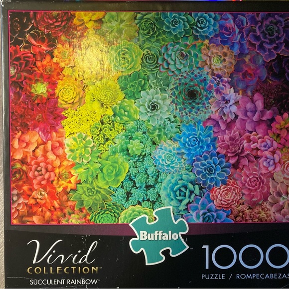 Games | Succulent Rainbow Buffalo Games Vivid Collection 100 Piece ...